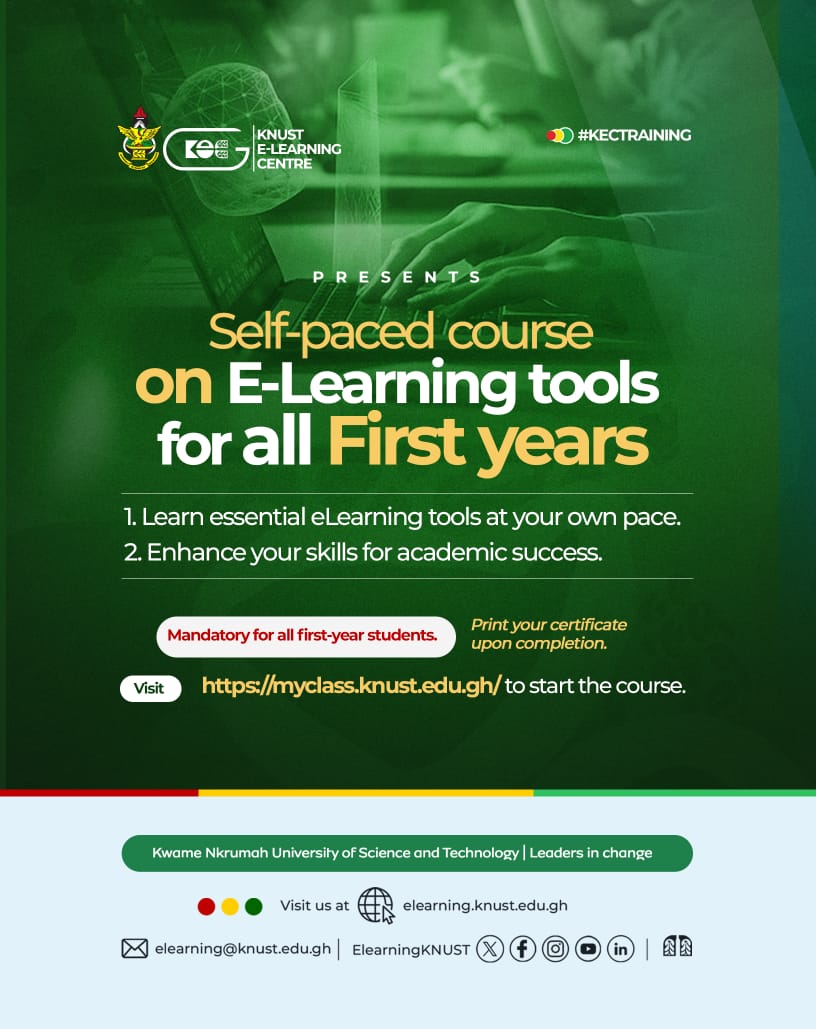Welcome to E-Learning KNUST | Elearning, KNUST